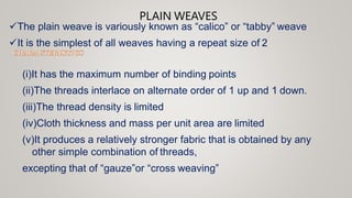 FYS UNIT 5 basicweaves.pptx
