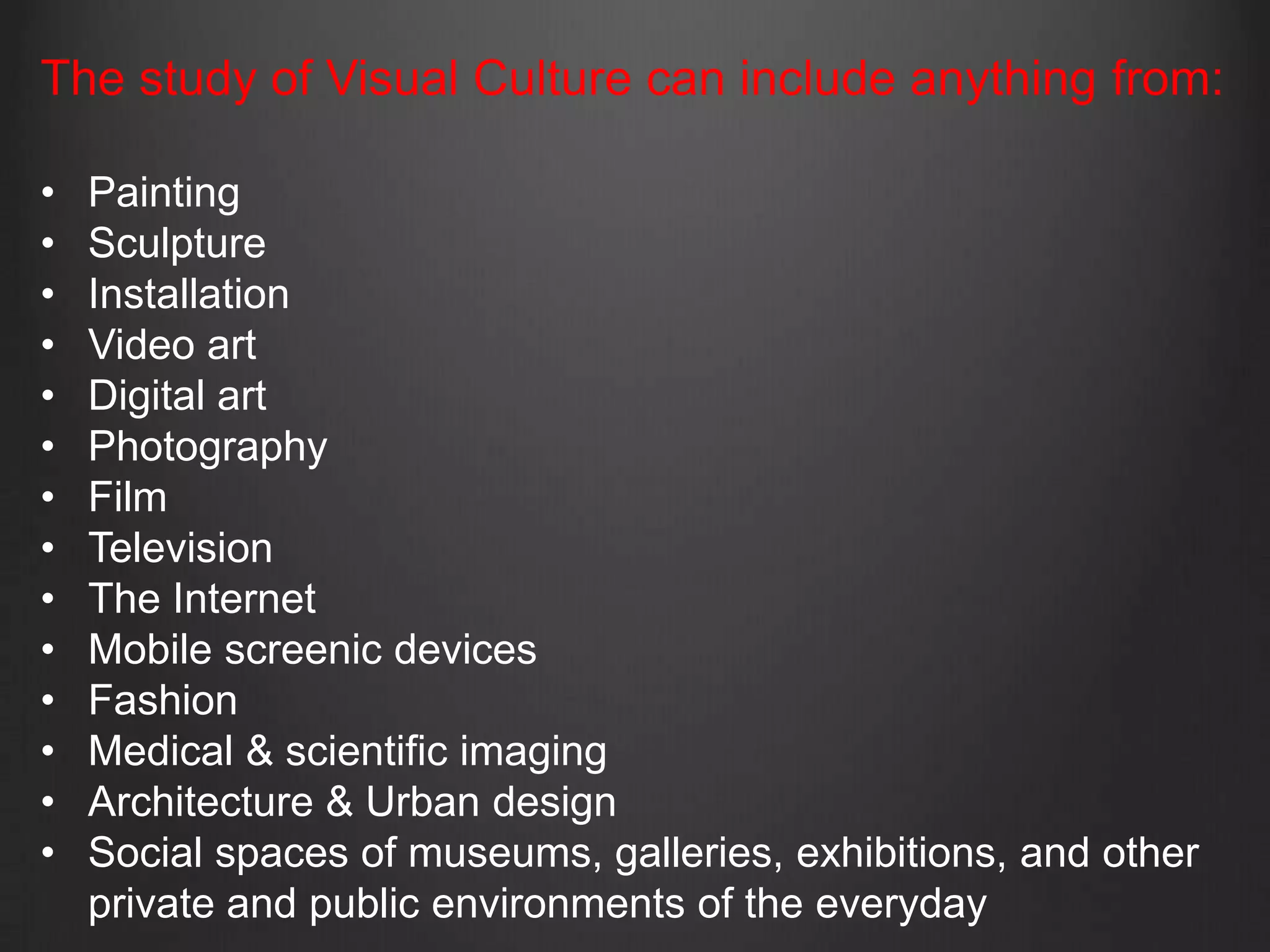 Introduction to Visual Culture | PPTX
