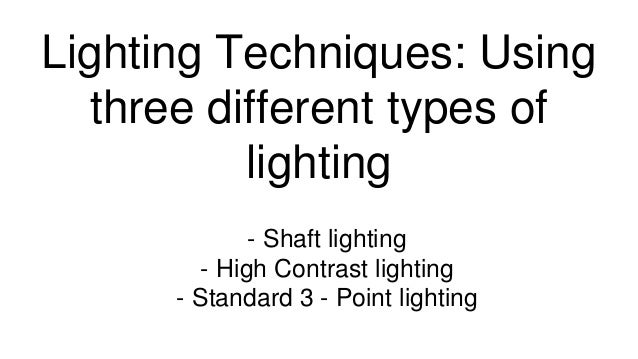 Lighting techniques