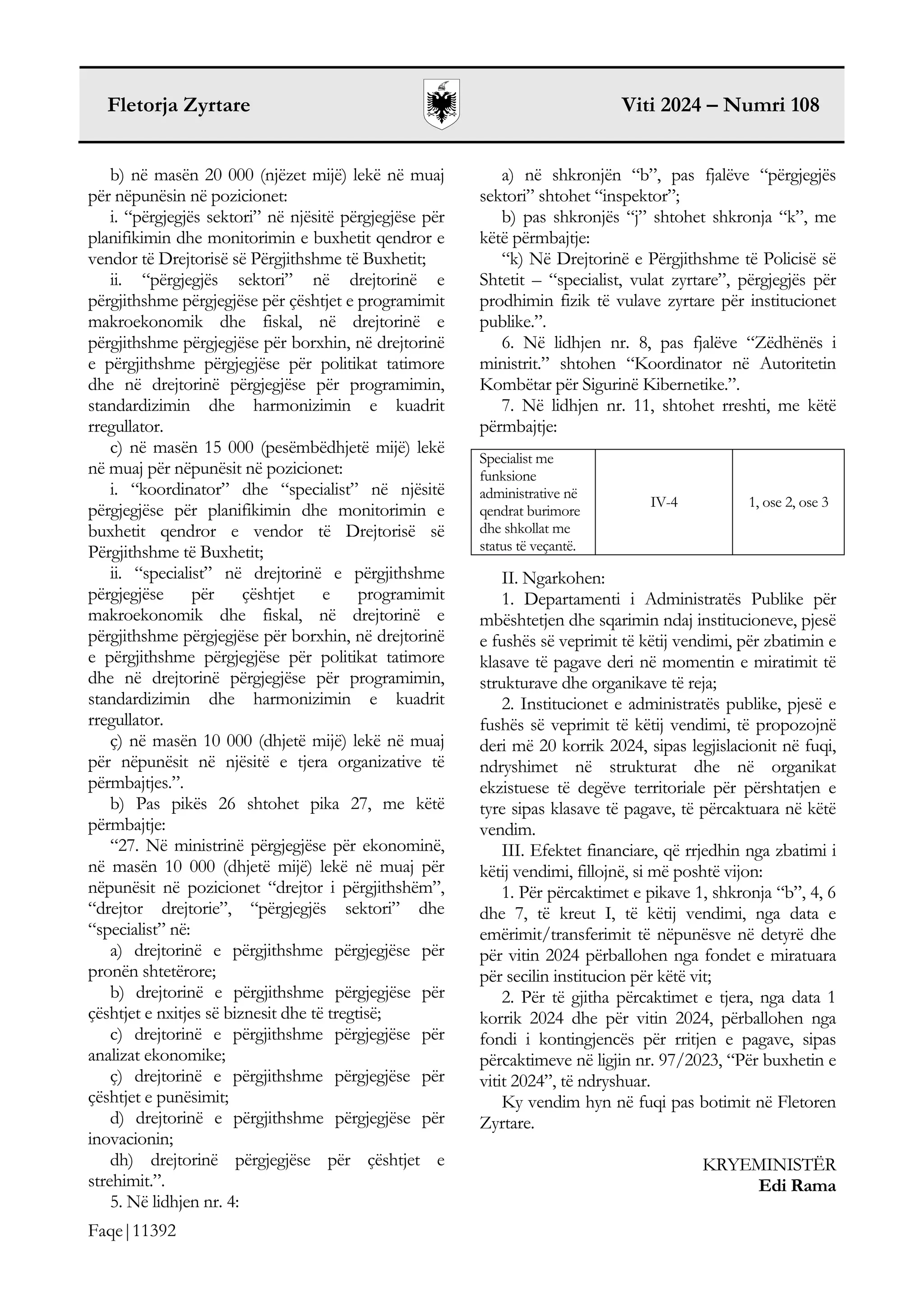 Fletore zyrtare nr 140 / 2024 informacion | PDF