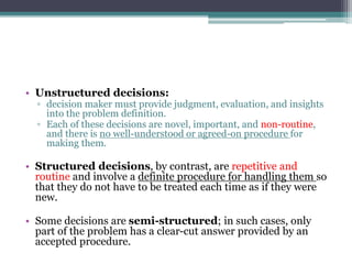 Mis chapter 4 information systems, management, and decision making | PPTX