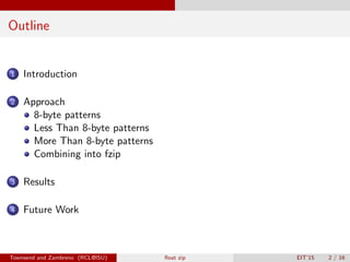 Floating Point Compression EIT'15 | PPT