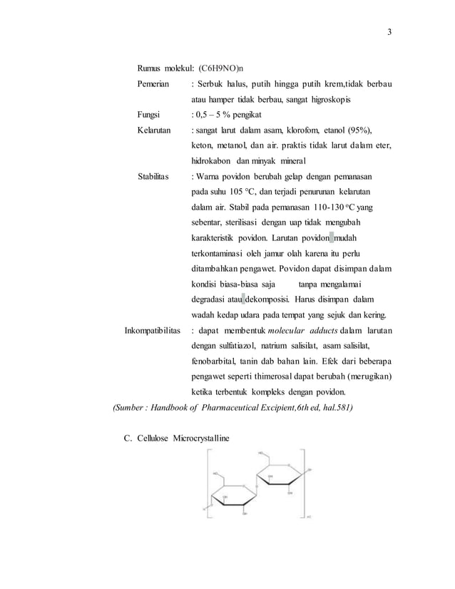 pre formulasi Ciprofloxacin tab | DOCX