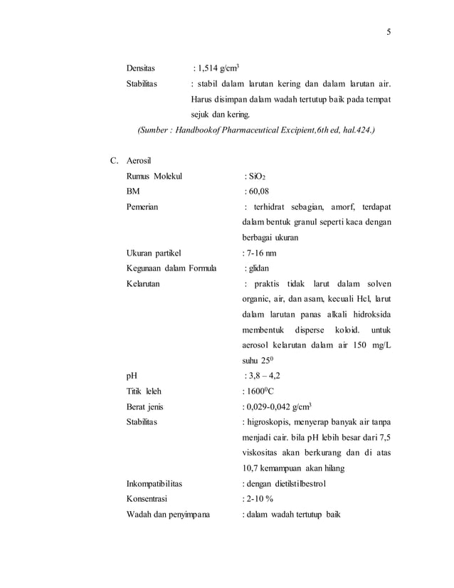 pre formulasi Ciprofloxacin tab | DOCX