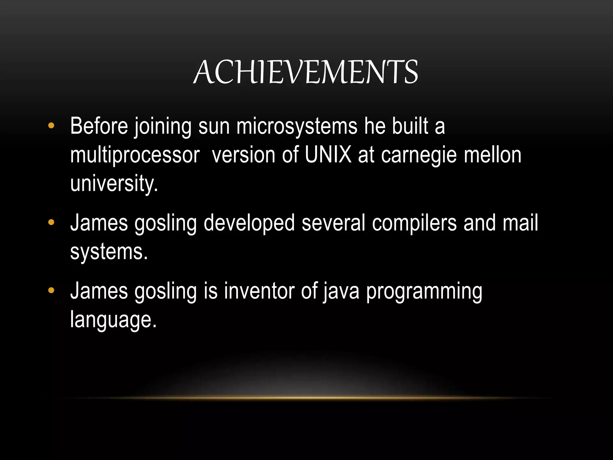 James gosling | PPTX