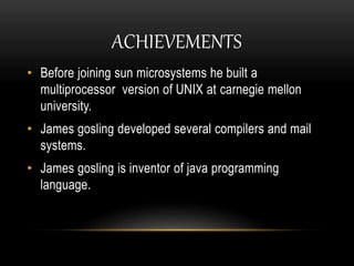 James gosling | PPTX