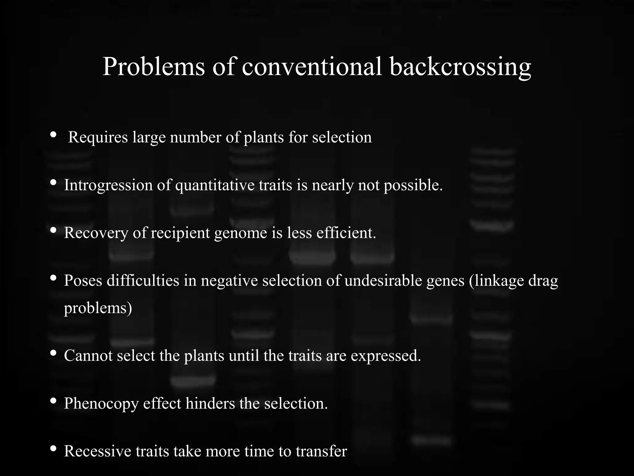 Marker assisted back cross | PPTX