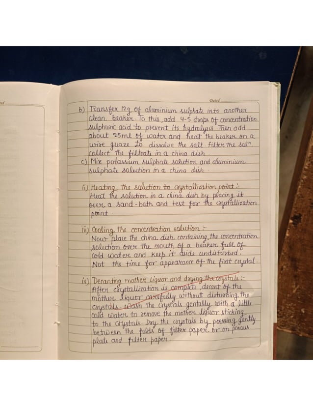 Cbse class 12 Chemistry practical file/record 2021-22 | PDF