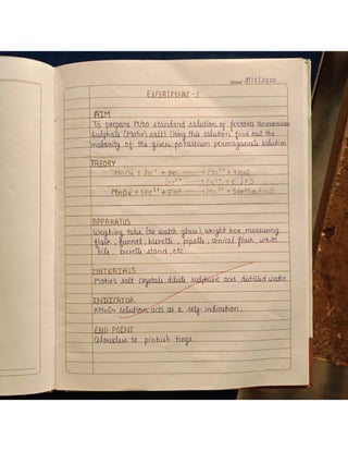 Cbse class 12 Chemistry practical file/record 2021-22 | PDF