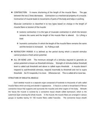 MUSCULAR SYSTEM for B sc Nursing students | PDF