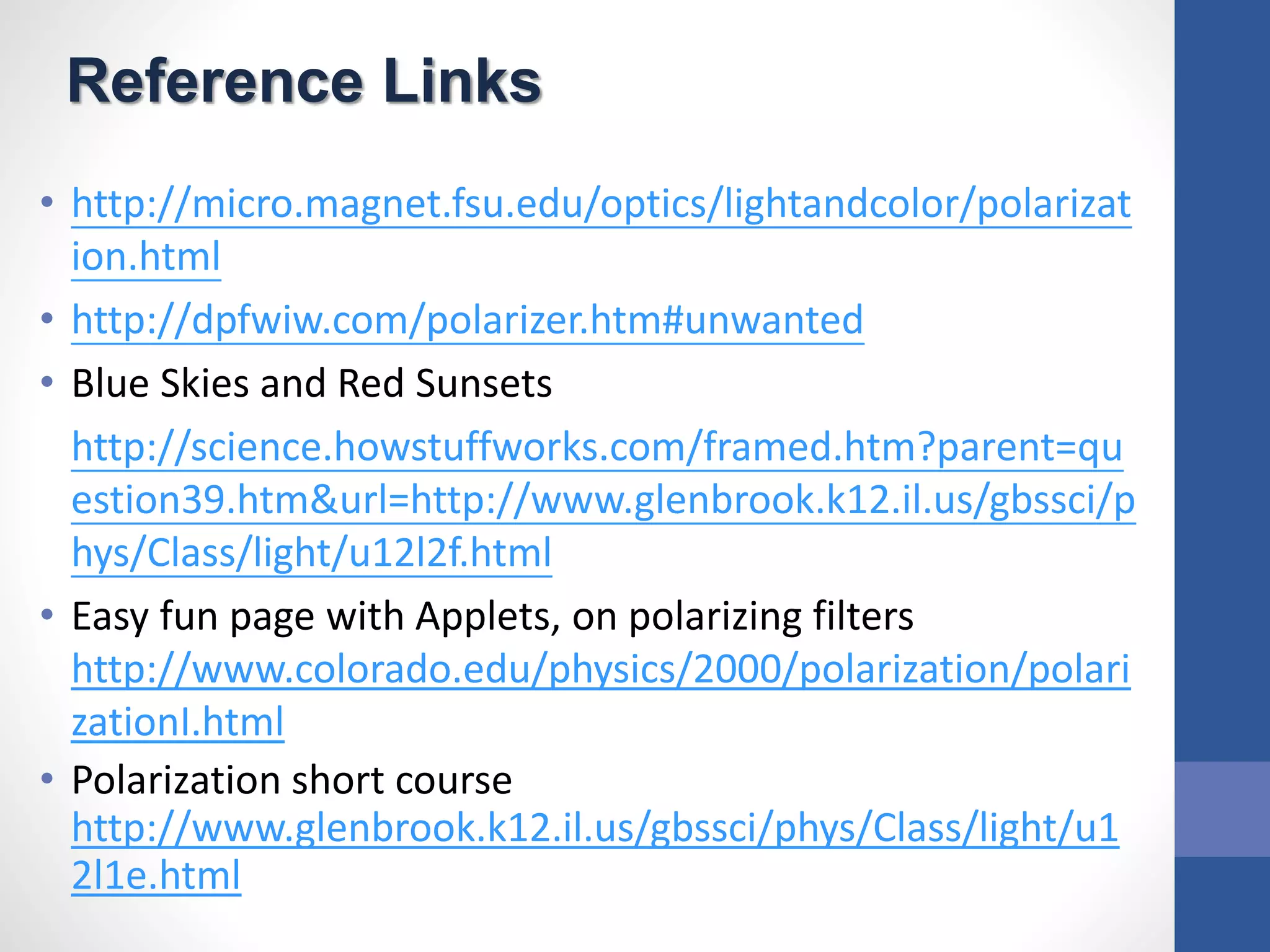 Polarization of Light | PPTX