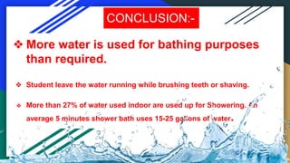 wastage of water in lpu | PPT