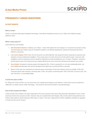 G.fast Media Primer by sckipio | PDF