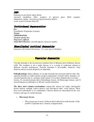 Dementia notes | PDF