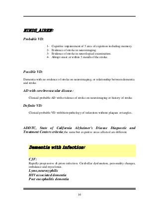 Dementia notes | PDF