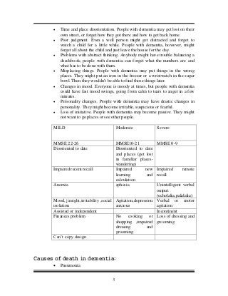 Dementia notes | PDF