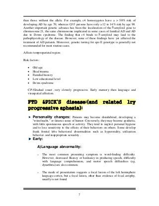 Dementia notes | PDF