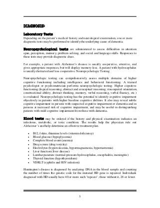 Dementia notes | PDF