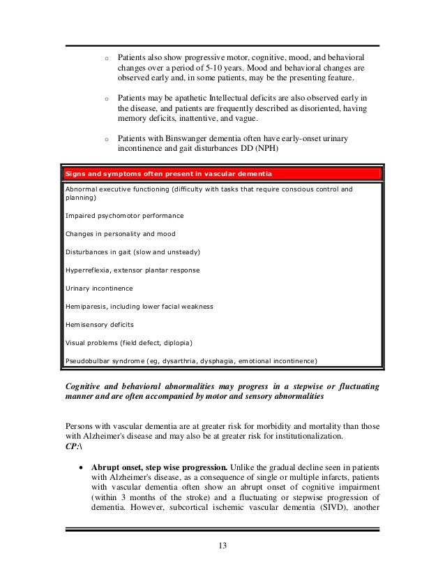 Dementia notes | PDF