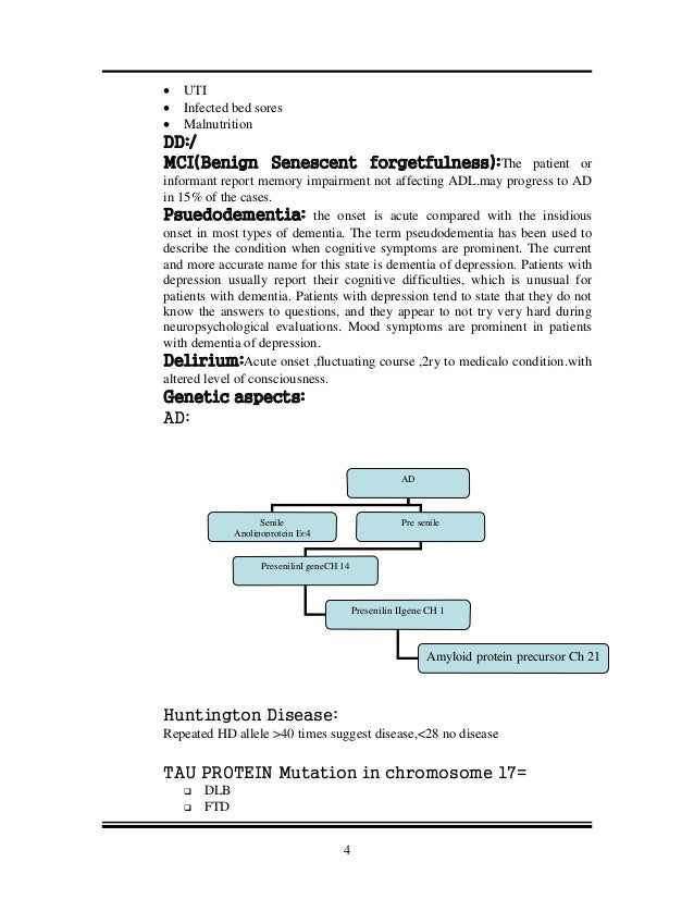 Dementia notes | PDF