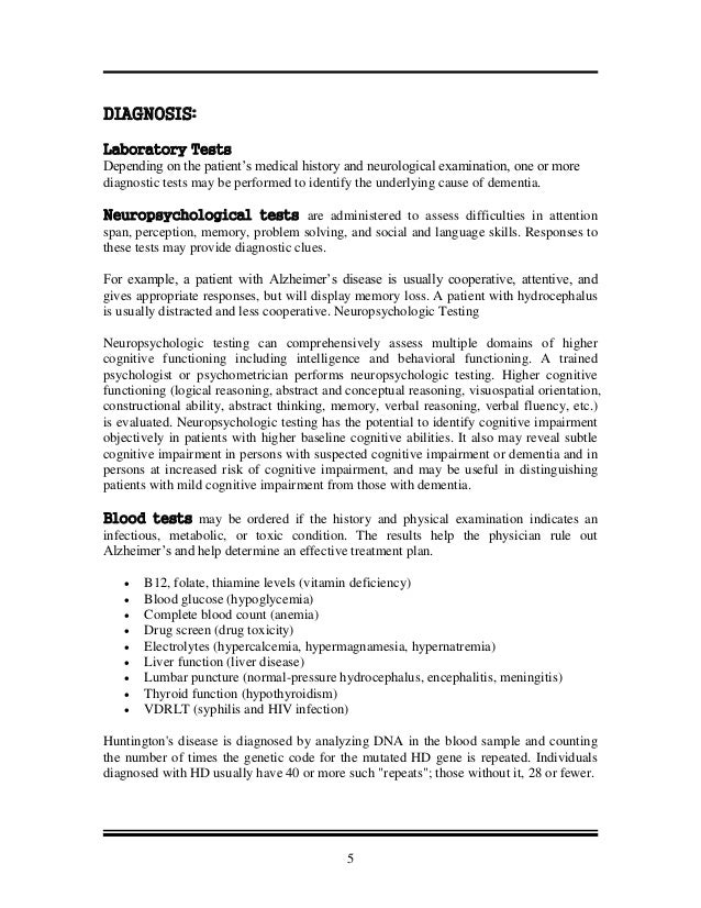 Dementia notes | PDF