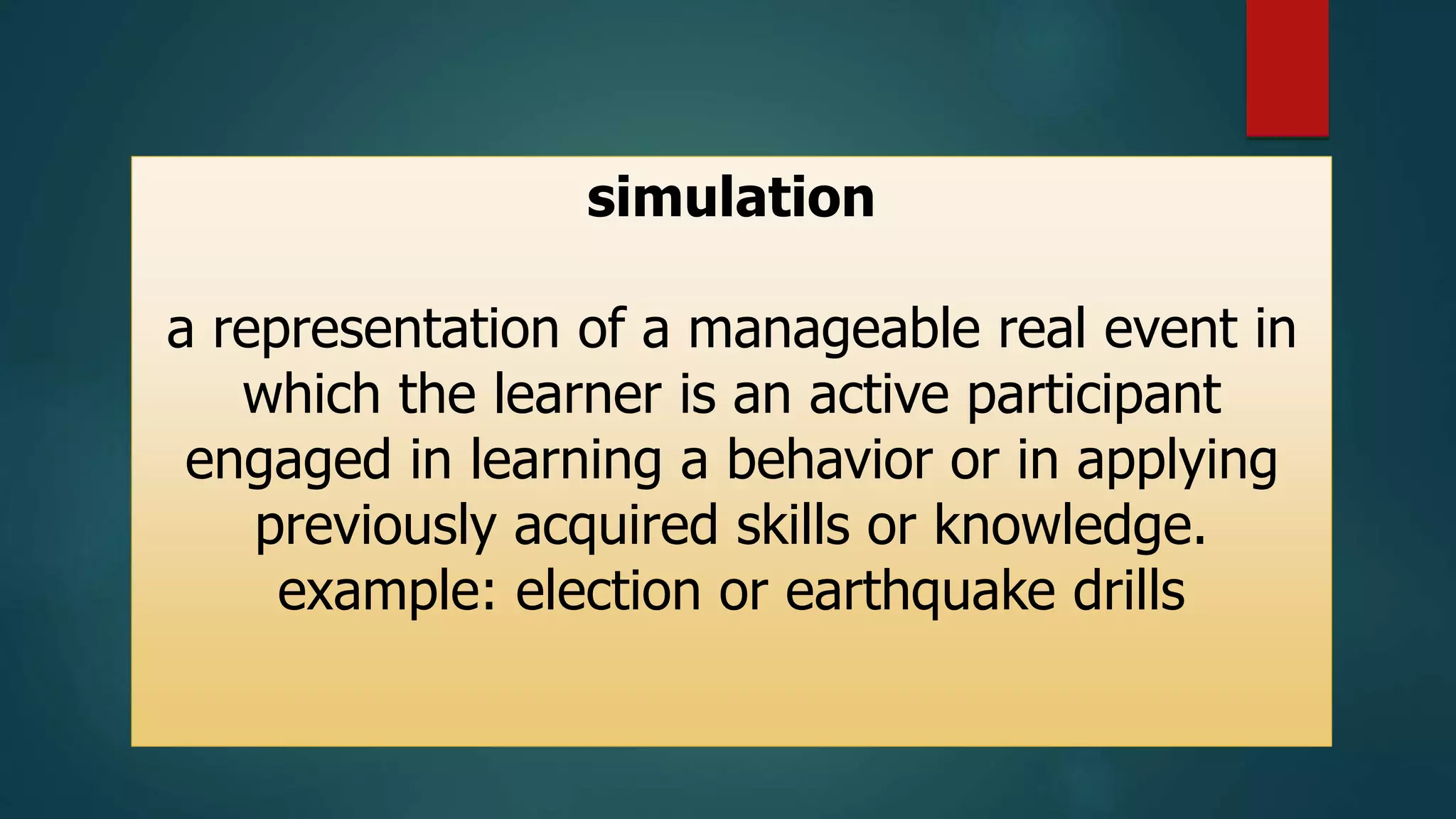 teaching with contrive experiences | PPTX