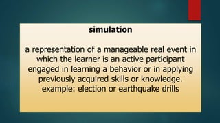 teaching with contrive experiences | PPTX