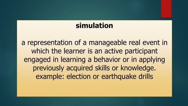 teaching with contrive experiences | PPT