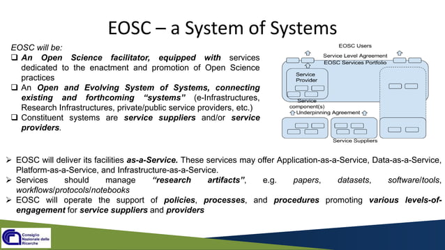 eROSA Stakeholder WS1: EOSC Architecture | PPT