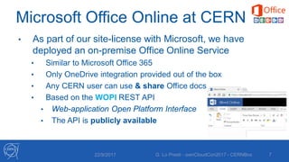 Collaborative editing (and more) in CERNBox | PDF