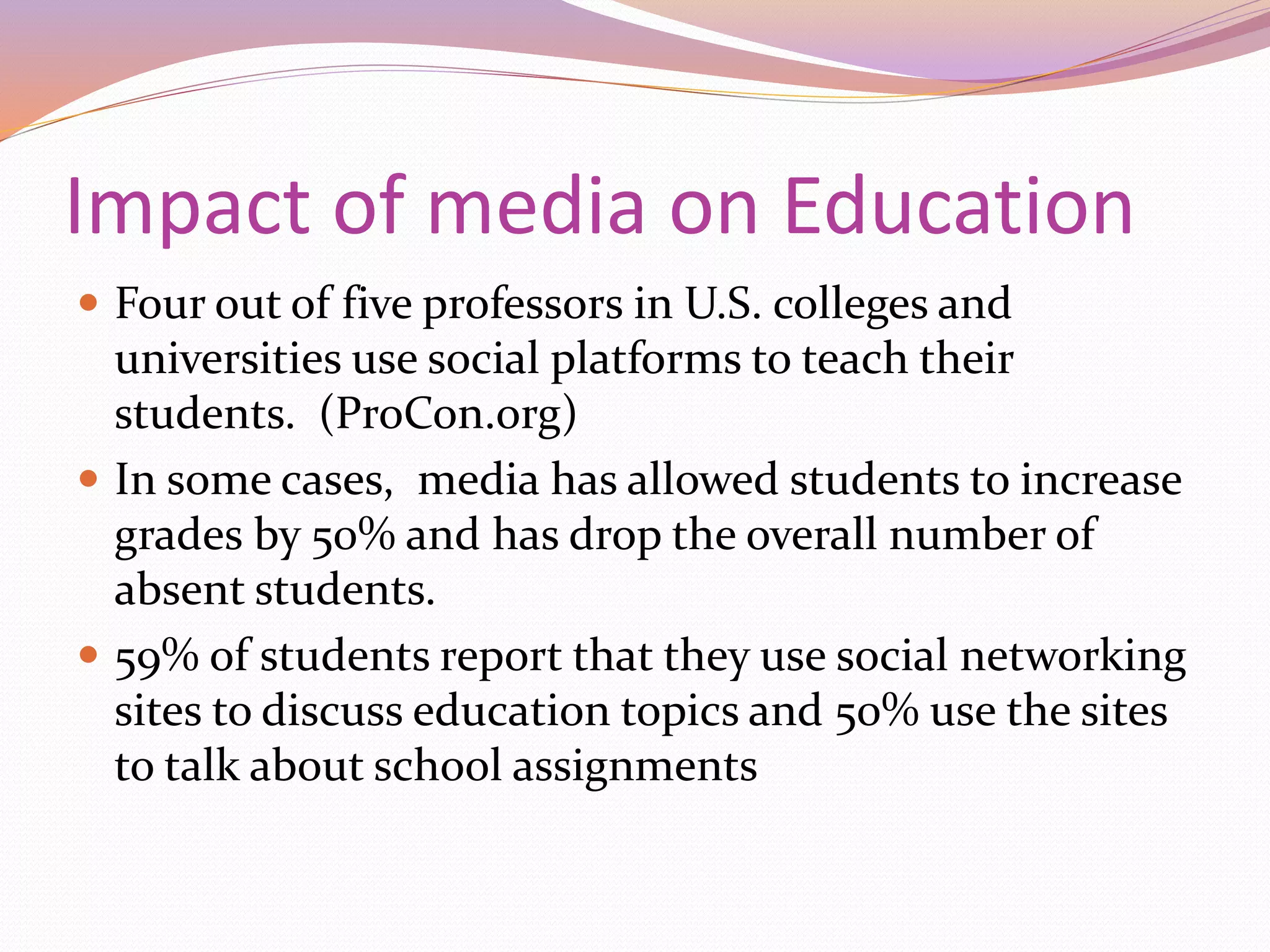 Impact of media on school and culture ,Impact of technology on school ...