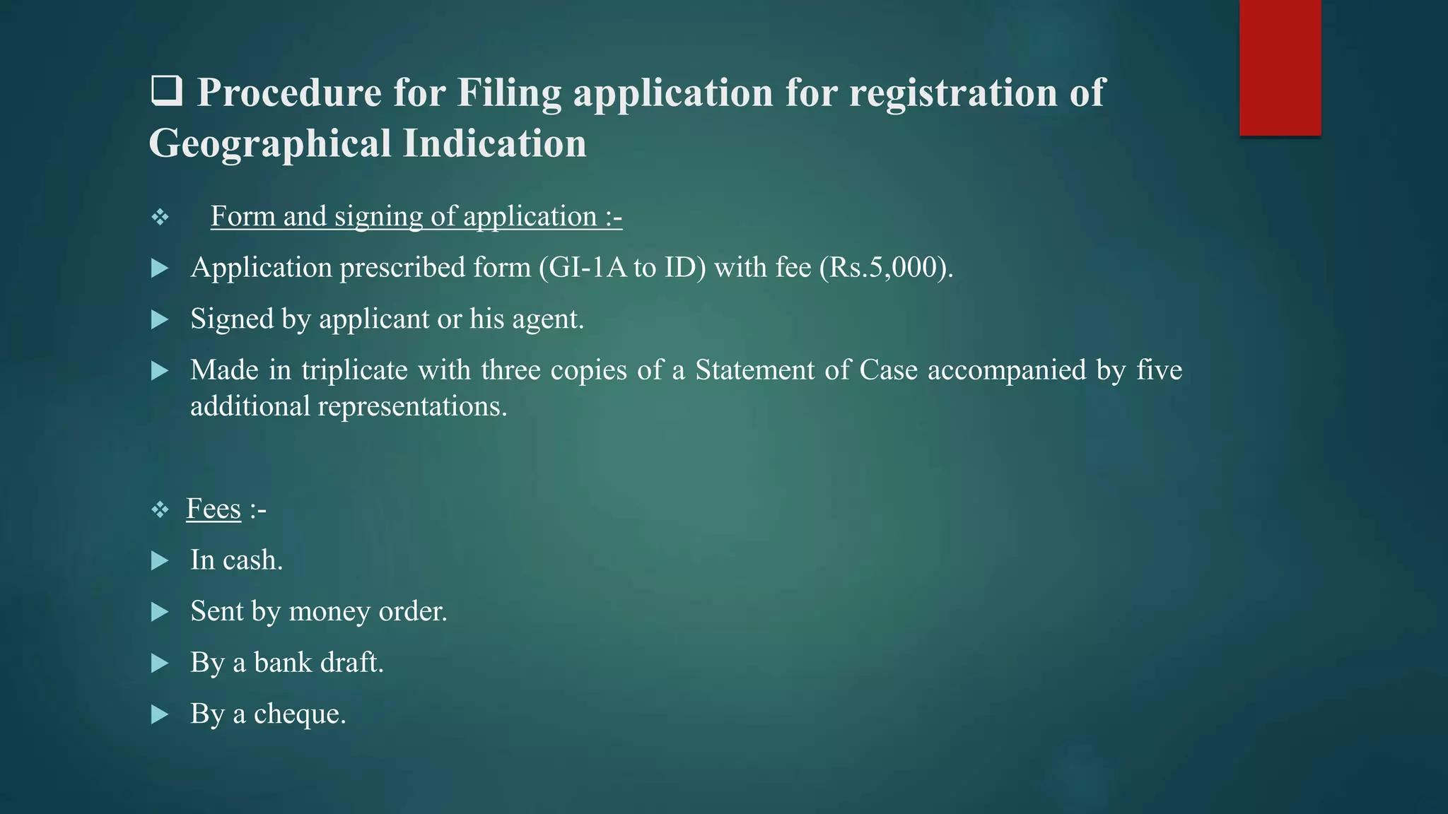 GEOGRAPHICAL INDICATIONS OF INDIAN GOODS & INDIAN PATENT SCENARIO | PPTX