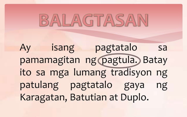 balagtasan | PPTX