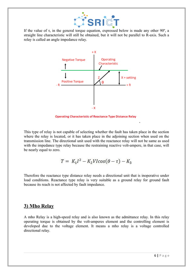 DISTANCE PROTECTION RELAY | DOC