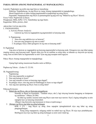 Grade one - LESSON 1 Amang mapagmahal.pdf