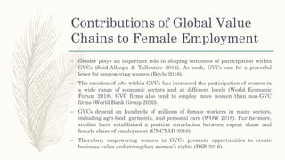 Global Value Chains and Women's Economic Empowerment | PPT