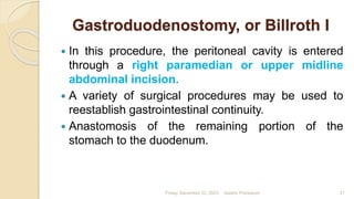 What is Gastrointestinal surgery slideshare | PPTX
