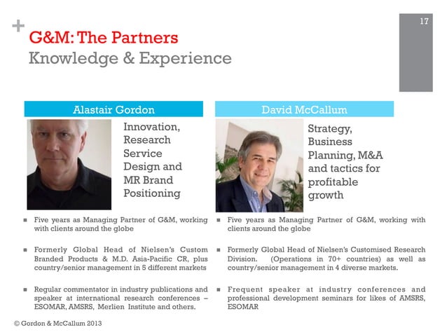 G&M - How We Help MR Agencies Grow (2013) | PPT