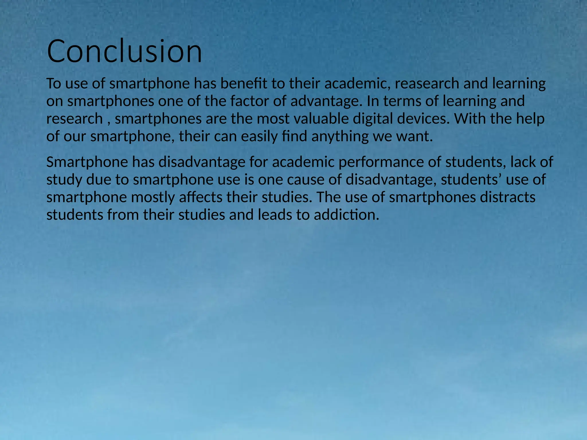 Group 2 Research Presentation- Uses of Smartphone: It's Impact to the ...