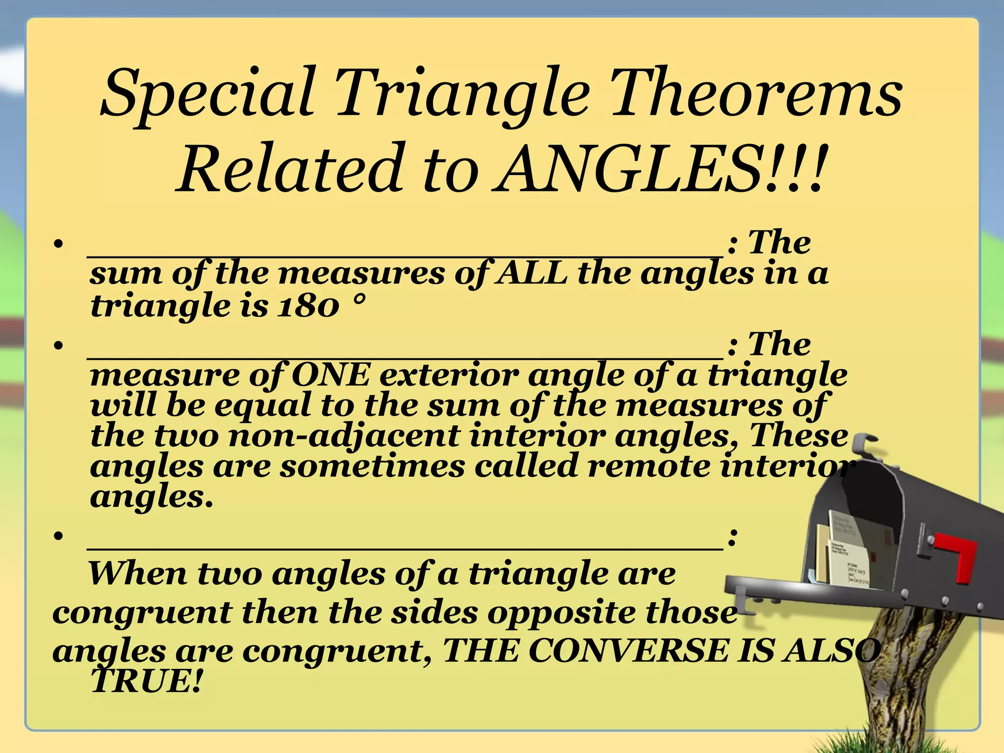 G.2 types of triangle and angles of triangles | PPT