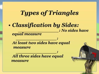 G.2 types of triangle and angles of triangles | PPT