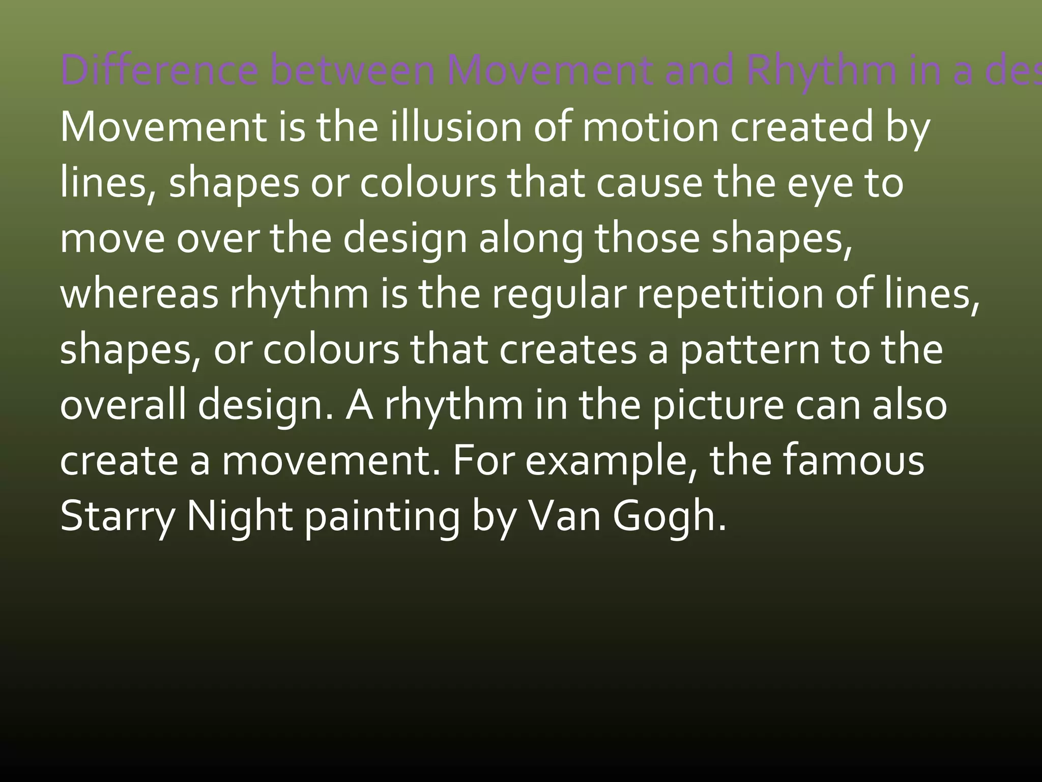 G 5-Principle of Art- Movement | PPT