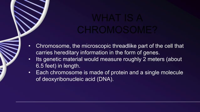 Definition of chromosomes and it's functions | PPTX | Genetics | Science