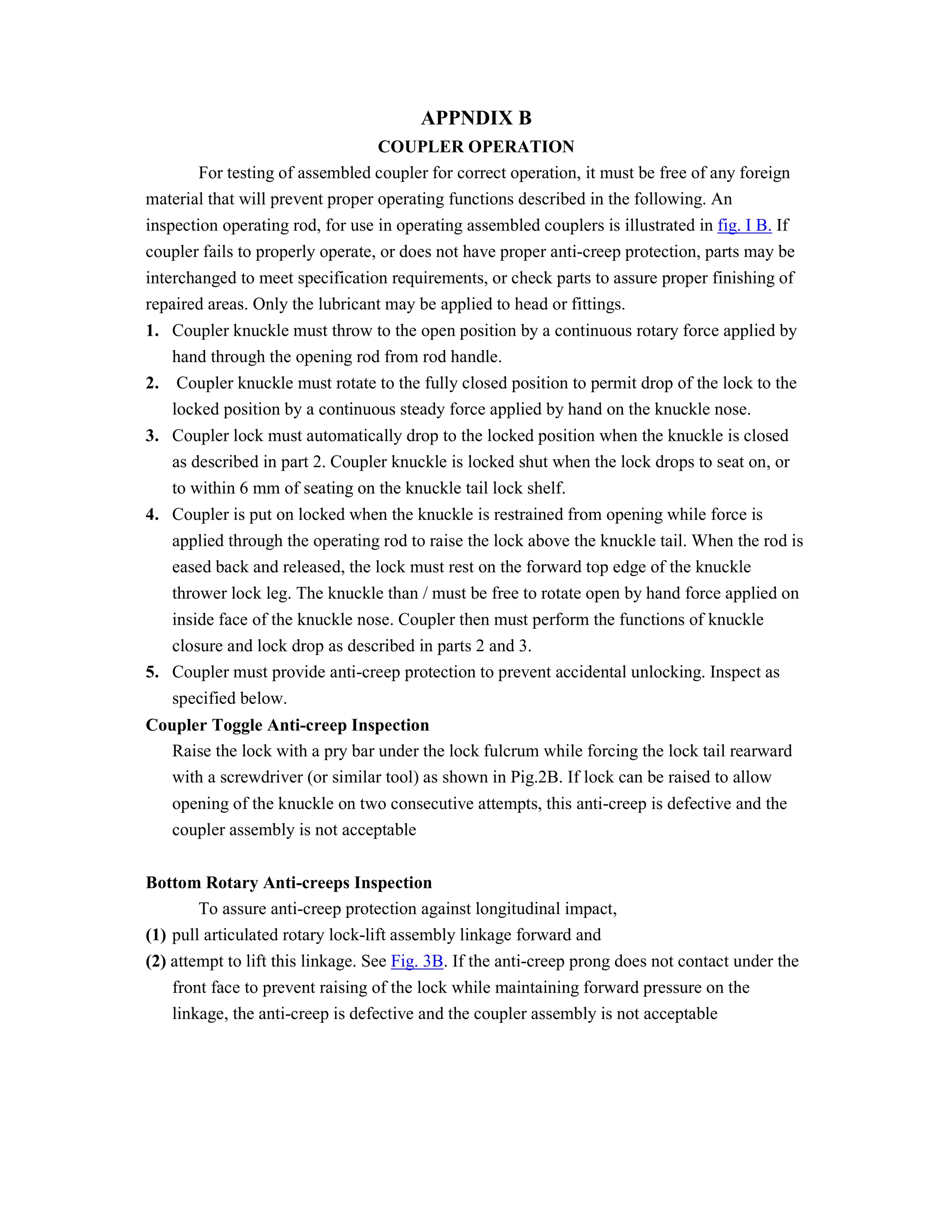 G 80. inspection and maintenance of centre buffer couplers ( for ...