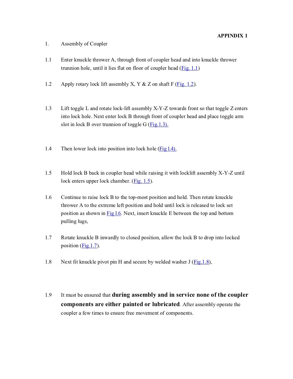 G 80. inspection and maintenance of centre buffer couplers ( for work…