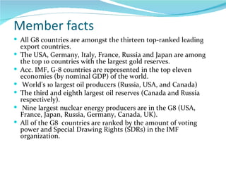 G 8 countries | PPT