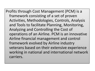 Airline Cost Management System | PPTX