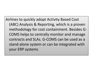 Airline Cost Management System | PPTX