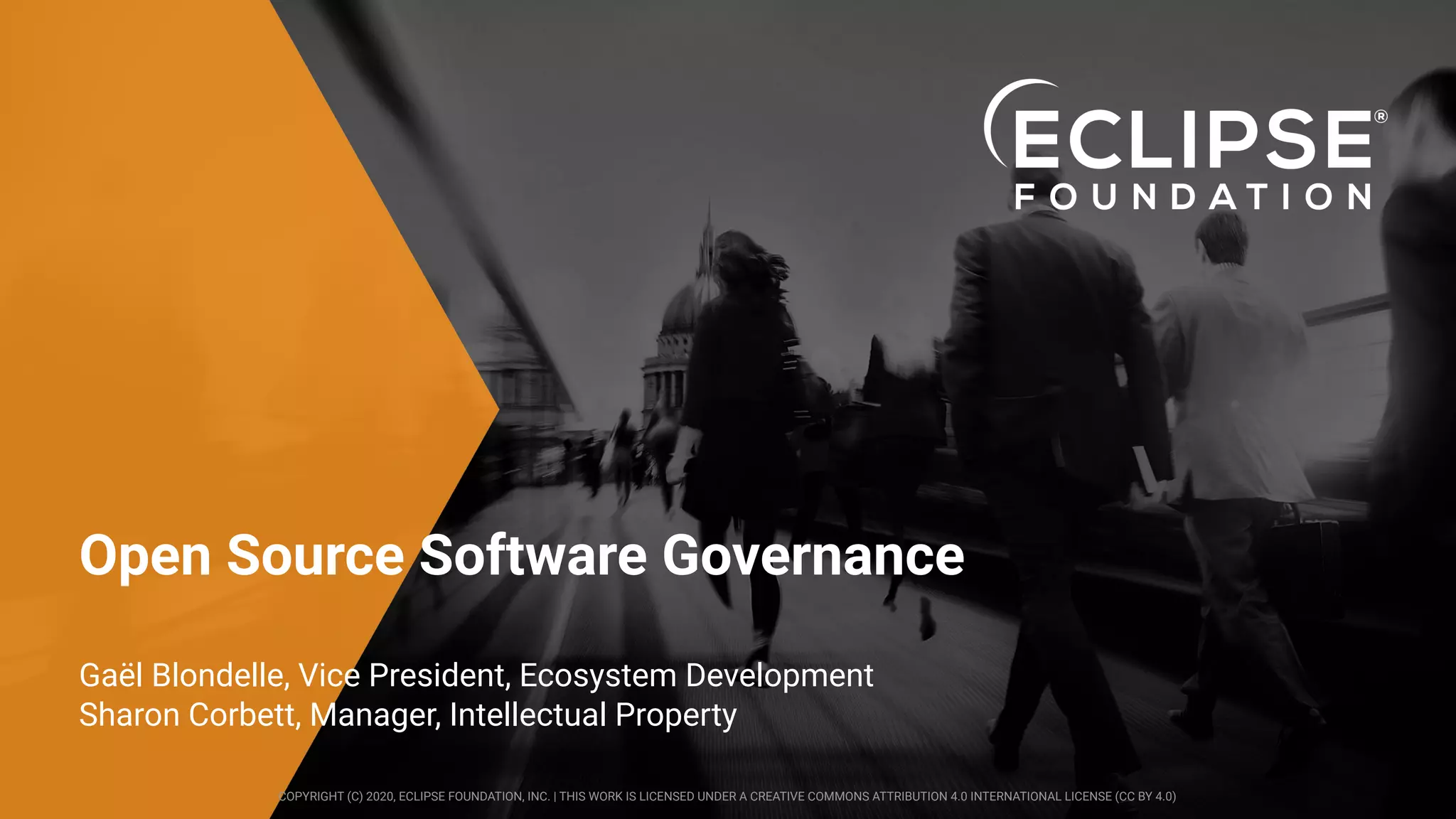 Open Source governance and the Eclipse Foundation, OW2online, June 2020 ...