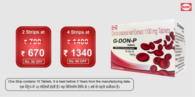 This medication is effective in treating dengue fever, digestive issues ...